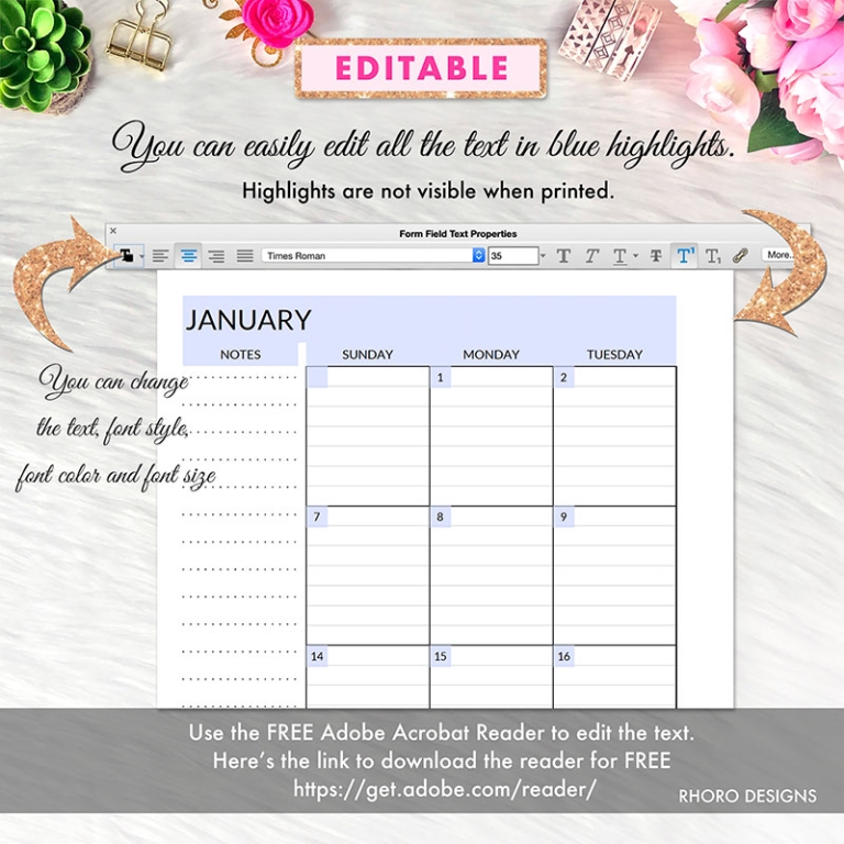 EDITABLE A5 Planner Inserts Printable, A5 Monthly Lined Inserts, A5 ...